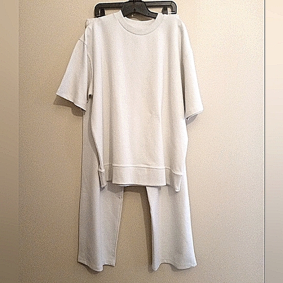 Zara | Pants & Jumpsuits | Zara Cream 2piece Set Nwt | Poshmark